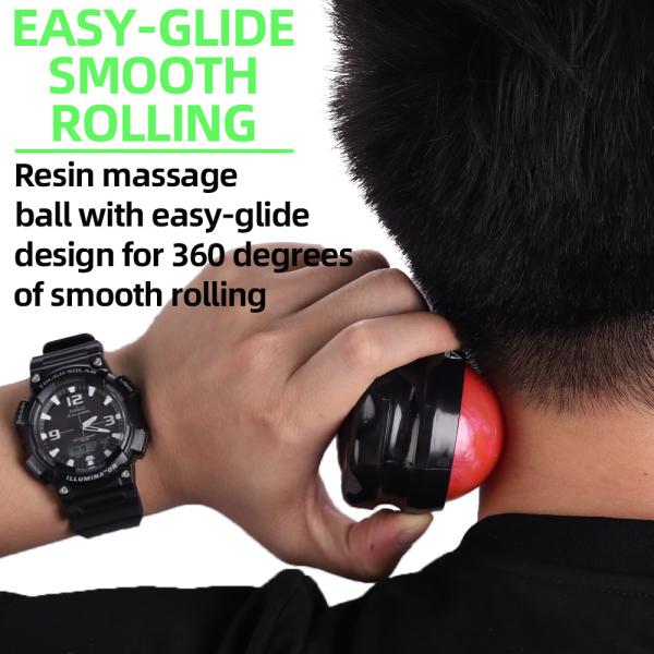 Quality Resin Hand Held Massage Roller Ball Manual control Customized Logo for sale