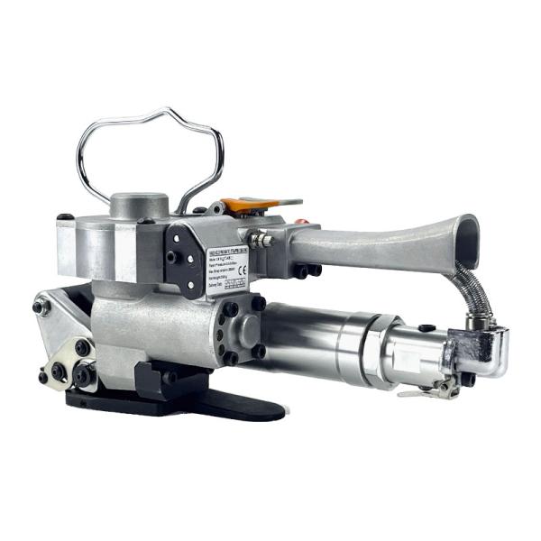 Quality PP PET Belt Pneumatic Plastic Strapping Tool And Tightening Machine Custom for sale