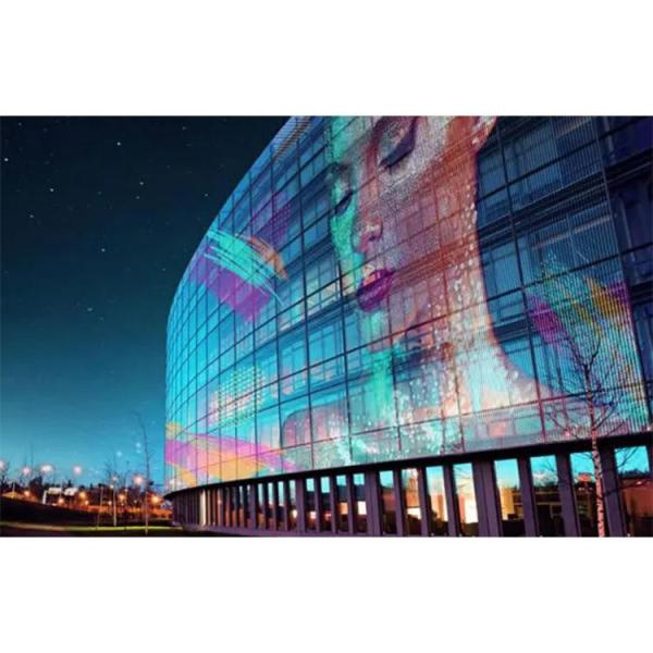 Quality Transparent LED Screen Display Clear Glass Window LED Transparent Video Wall for sale