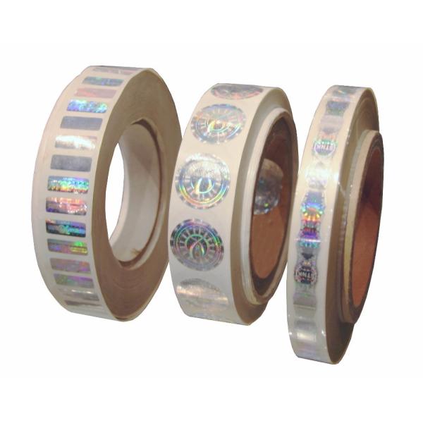Quality 2 * 3cm 2D 3D Moving Grating Security Hologram Stickers for sale