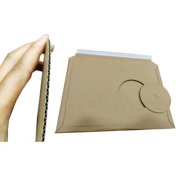 Quality Recycled A4 Size Eco Friendly Rigid Mailers Corrugated Cardboard Envelope Box for sale