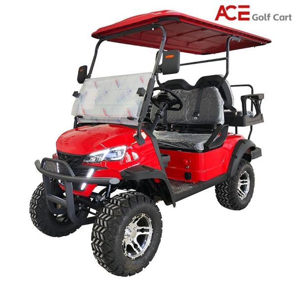 Quality 4 Seater Electric Powered Golf Carts With Onboard Charger And Rack Pinion Steering for sale
