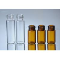 Quality Clear Amber Pharmaceutical 30ml Glass Vials Small Screw Neck Vials With Plastic for sale