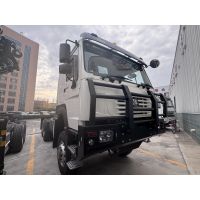 Quality SINOTRUK HOWO Ghost Face cab Tractor Truck 6X6 Euro 2 430 HP Military bumper for sale