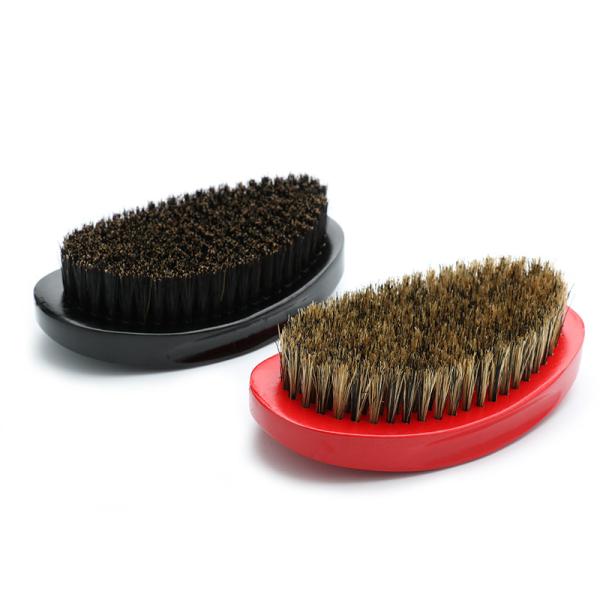Quality Custom Logo Wooden 360 Wave Brush Medium Soft Hard Textures Curved Brush for sale