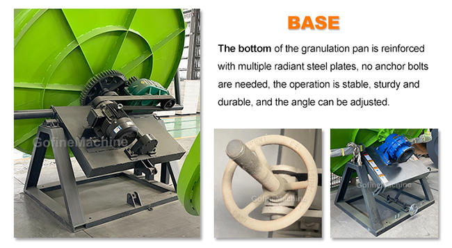 disc granulator base