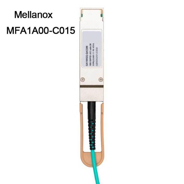 Quality 100GbE QSFP LSZH Mellanox AOC Ethernet Cable MFA1A00-C015 15m for sale