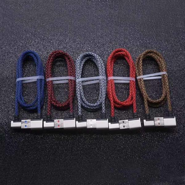 Quality 2.1a USB 2.0 Zinc Alloy Data Cable 1Meter Android Fast Charging Cable for sale
