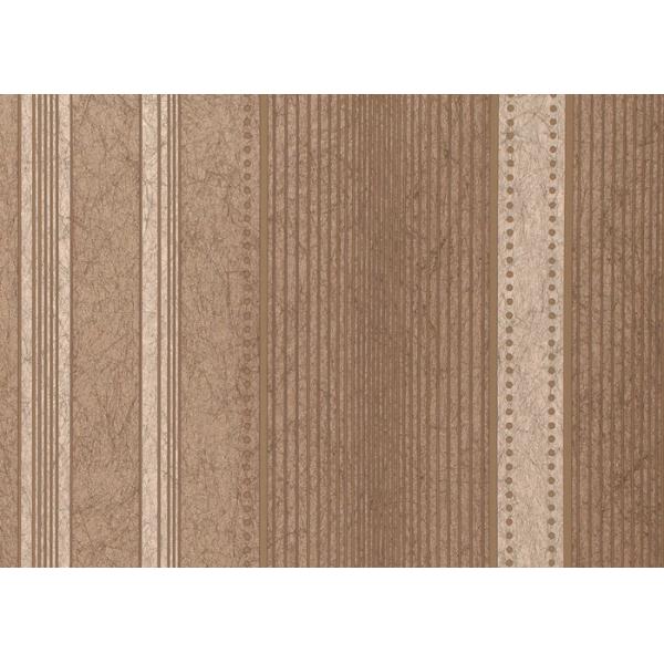 Quality Brown Embossment PVC Living Room Striped Wallpaper Water Resistant Wallpaper for sale