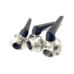 Quality Multi Position Stainless Butterfly Valve , Food Grade Manual Butterfly Valve for sale