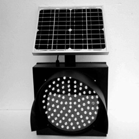 Quality 300mm 1 Appearance Solar Powered Panel Traffic Warning Light SG-301 for sale