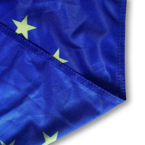 Quality 2x3 Foot European Union Flag Shinning Polyester Canvas Header and Rope for sale
