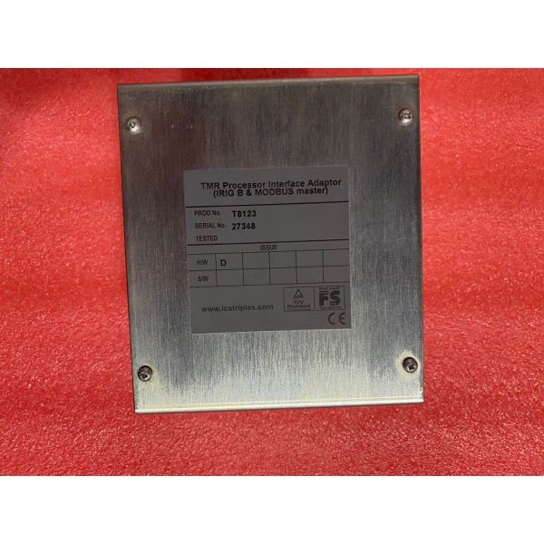 Quality T8123 ICS Triplex Trusted TMR Processor Interface Adapter One Year Warranty for sale