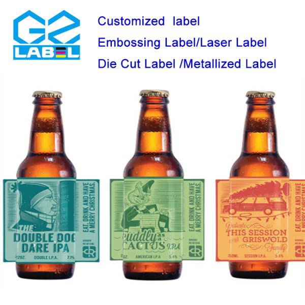 Quality 16. Custom Beer Bottle Labels with Local Glue Removal for Easy Application for sale