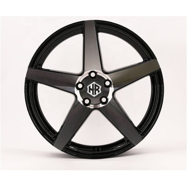 Quality 17" 18" 5 Spokes concave rim black machined for sale