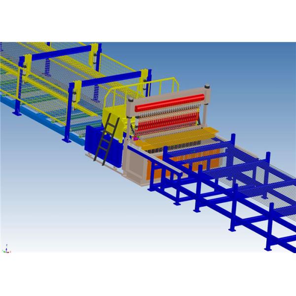 Quality Pneumatic Air Reinforcing Mesh Welding Machine 2500mm 8.5T Fully Automatic for sale