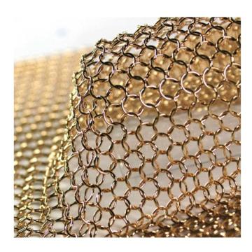 Quality Stainless Steel Ring Mesh Curtain With 2.2kg/m2 Weight for sale