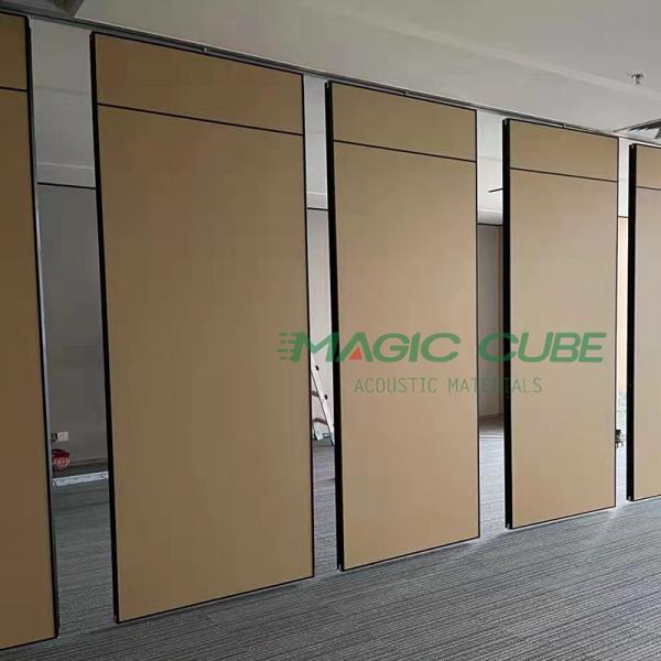 Quality Fireproof Aluminium Movable Partition Wall Leather Surface With Safe Material for sale