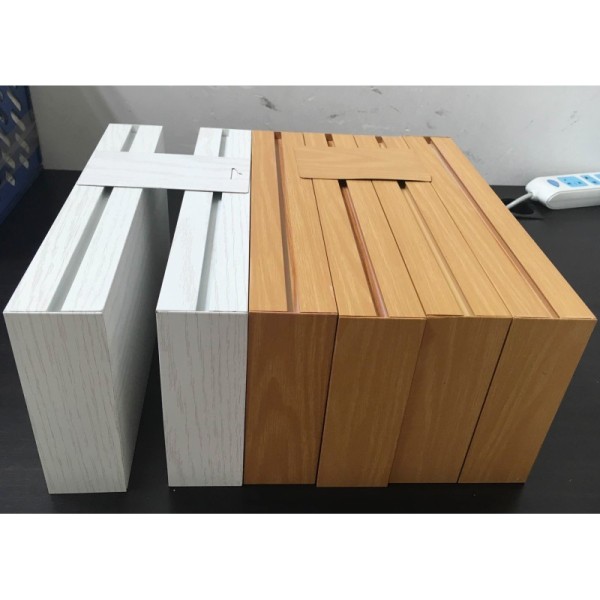 Quality Easy Installation Commercial Ceiling Tiles White Profile Linear Metal Baffle Ceiling for sale