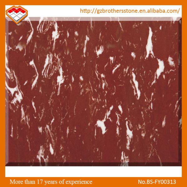Quality Natural Countertop Rosso Levanto Marble Slab Heat Resistant for sale