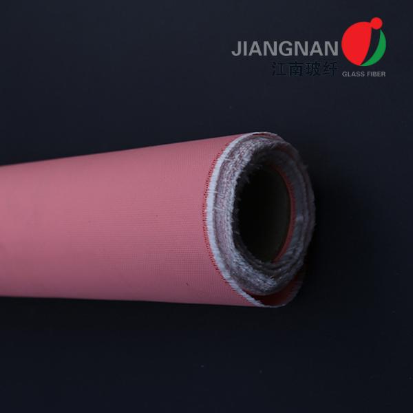 Quality Pink Fiberglass Welding Blanket Deck Fire Washable Fiberglass Silicone Fabric for sale