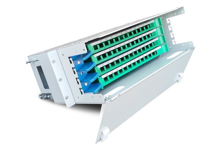 Quality ODF Optic Distribution Unit Singemode 48 Port Fiber Optic Patch Panel LC for sale
