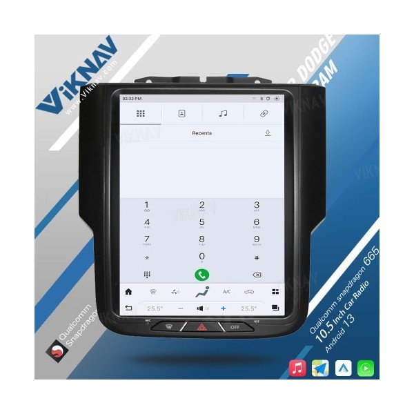 Quality VIKNAV 10.5 inch For Dodge Ram 1500 (2013-2018) Automatic Touch Screen Android for sale