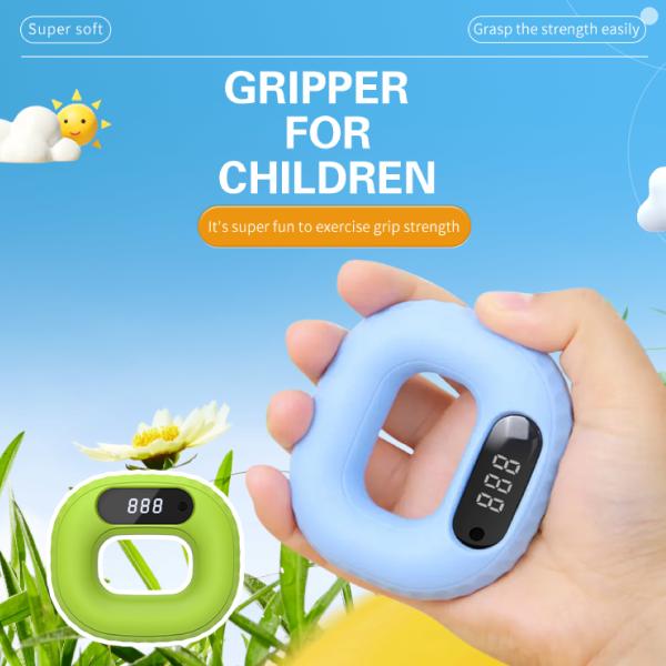 Quality Multi-Functional Fitness Grip Training Finger Strength Grip Wrist Strength Electronic Counting Ring Rechargeable for sale
