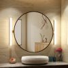 Quality 5mm Environmental Silver Mirror Round Shape Bathroom Wall Mounted LED Lighted for sale