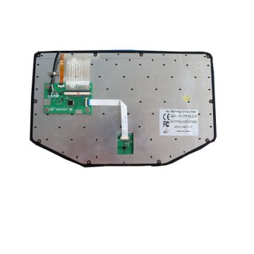 Quality Industrial Ruggedized Vehicle Keyboard IP65 USB PS2 Interface With Touchpad Fn for sale