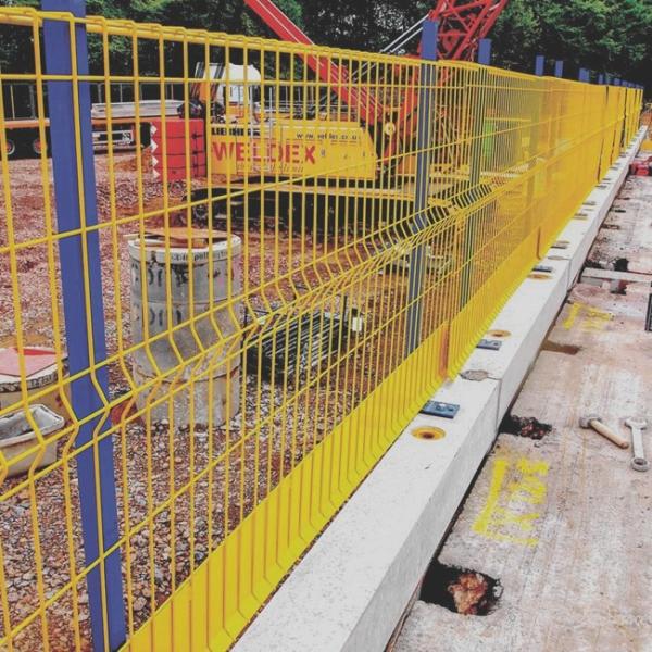 Quality Vandal Resistant 868/656 Twin Bar Fencing Powder Coated Welded Wire Panels for sale