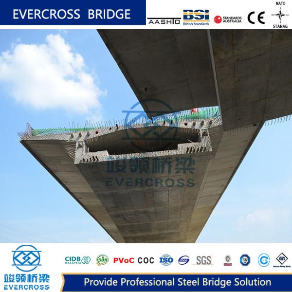 Quality Large Flexural High Stiffness Steel Tub Girder Bridge With Concrete Deck for sale
