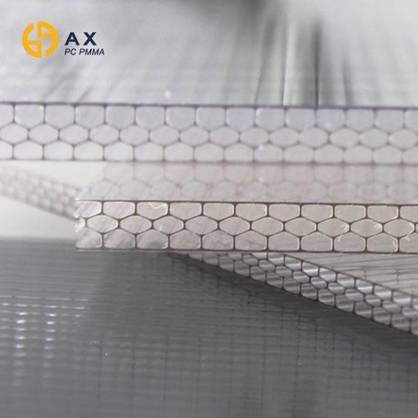 Quality ROHS 4mm Honeycomb Greenhouse Polycarbonate Sheets for sale