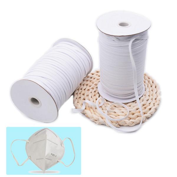 Quality White Flat 100m/Roll 5mm Macrame Cord Rope for sale
