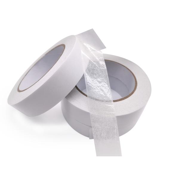 Quality Weather Resistant Double Sided Tissue Tape Cotton Paper Excellent Shear for sale
