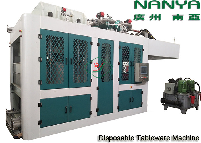 Quality Automatic Biodegradable Bagasse Pulp Molding Equipment / Plate Making Machine for sale