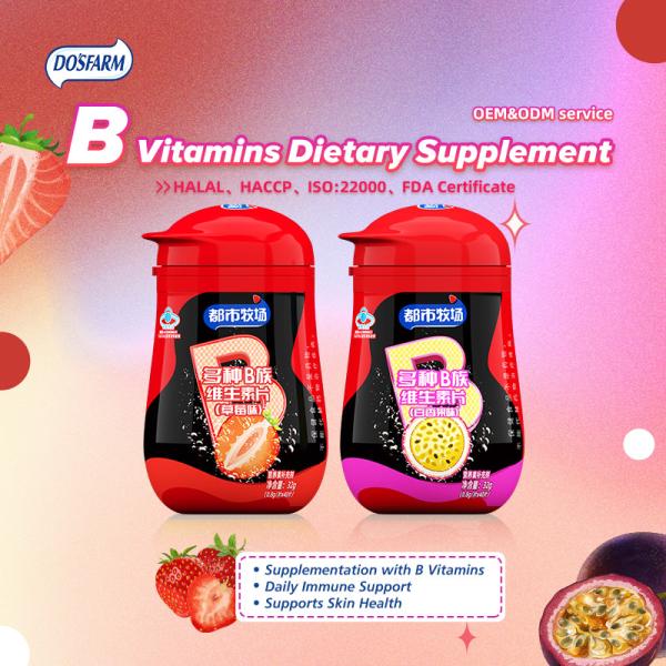 Quality Do's Farm Dietary Supplement Tablets Vitamin B Passion Fruit Flavor Strawberry Flavor for sale