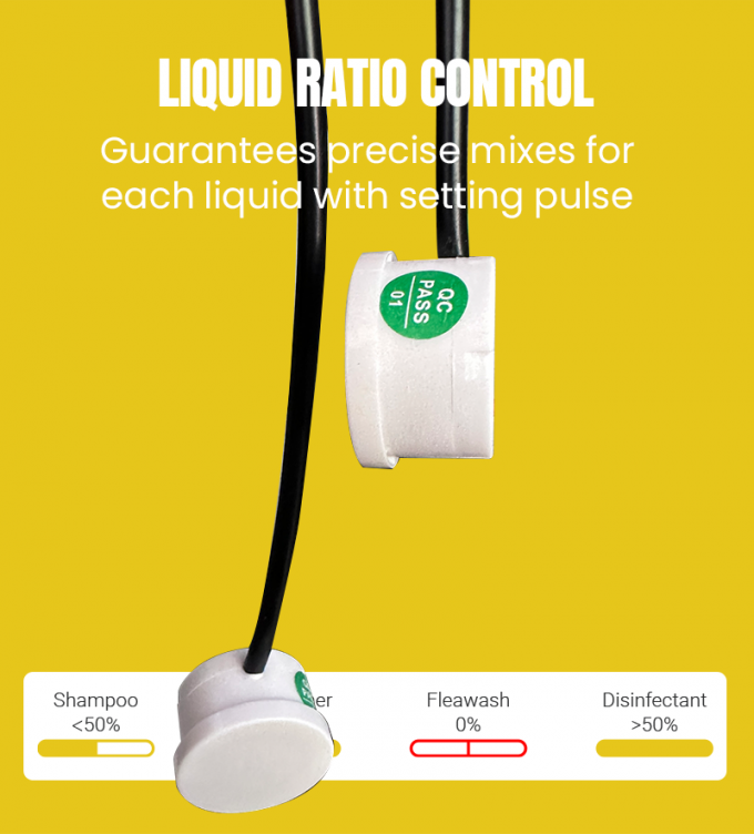 Each of the four tanks has its own liquid level gauge, which can measure the liquid level.