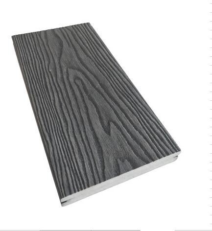 Quality Woodgrain Effect Solid 140*25mm Composite Decking Board for sale