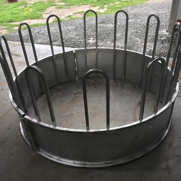 Quality Sheep / Horse Round Metal Hay Feeder Hot Dip Galvanized Metal Goat Feeder for sale