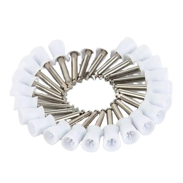 Quality Class I Instrument Dental Lab White Polishing Cup Prophy Brush Dental 100pcs/Bag for sale