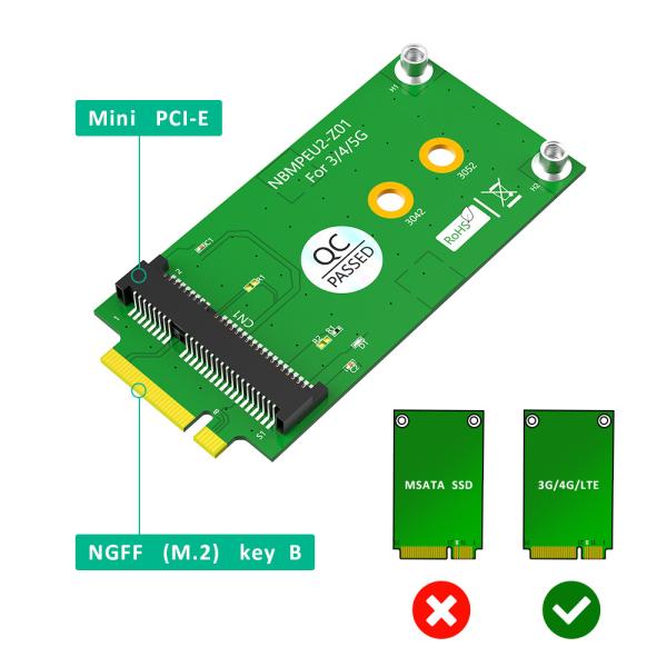 Quality M.2 Key B to Mini PCI-E Adapter for sale