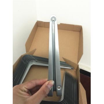 Quality Grey Color Corner Shelf Bracket , Metal Angle Brackets OEM Available for sale