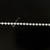 Quality 4.5*6mm Thin Cord Plastic Curtain Chain Pom Plastic Ball Chain Industrial Design for sale
