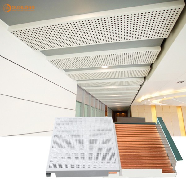 Quality Perforated 2x2 Suspended Metal Drop Ceiling Commercial Building Wall Ceiling Decorational Materials for sale