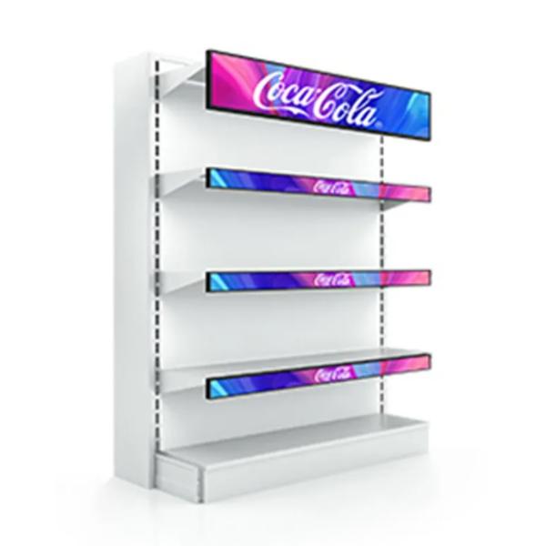 Quality Wide Angle Shelf Led Display Screen With Video Playback for sale