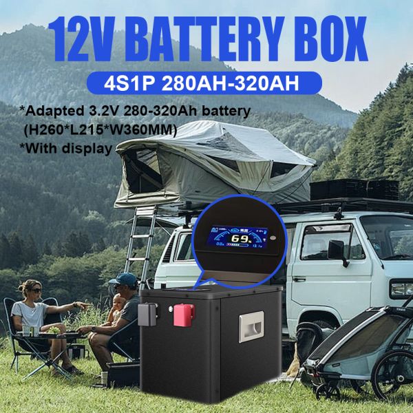 Quality 12V EVE 304ah LiFePO4 4S 12.8V DIY Battery Kits JK 200A BMS LCD For Caravan motor home AC for sale