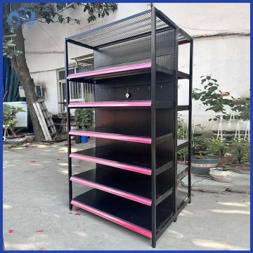 Quality Four Column Supermarket Display Rack Customized For Grocery Store for sale