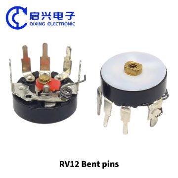 Quality RV12 Linear Carbon Film Rotary Thumbwheel Potentiometer With Switch 5k 10k 100k for sale