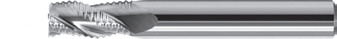 Quality 3 Flute Flattened Corrugated Edges Solid Carbide End Mills For Al Machining for sale